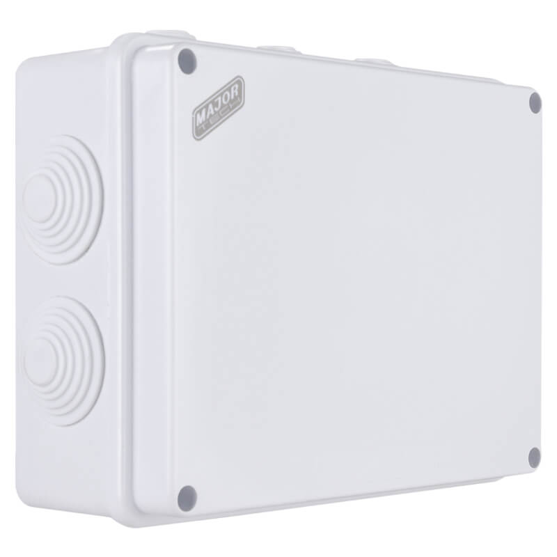 IP65 Junction Boxes with Rubber Gland (200mm x 155mm x 80mm) | MajorTech