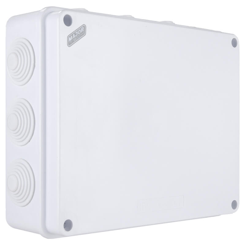 IP65 Junction Boxes with Rubber Gland (255mm x 200mm x 80mm) | MajorTech