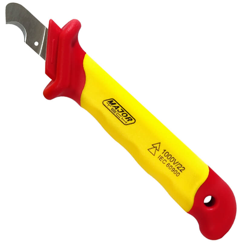 28mm² Curved Blade 1000V AC/1500V DC Stripping Knife | MajorTech