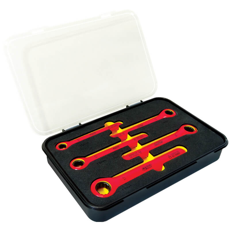 1000V AC/1500V DC Insulated Ring Gear Wrench Set | MajorTech