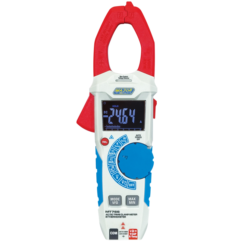 600A AC/DC IR Thermometer Clamp Meter | MajorTech